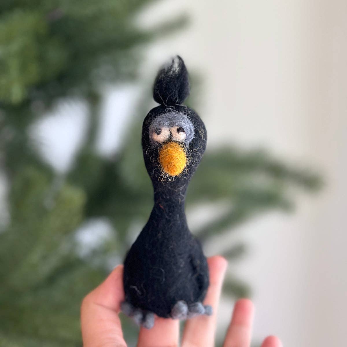 Black Sloppy Bird Finger Puppet – The Every Space